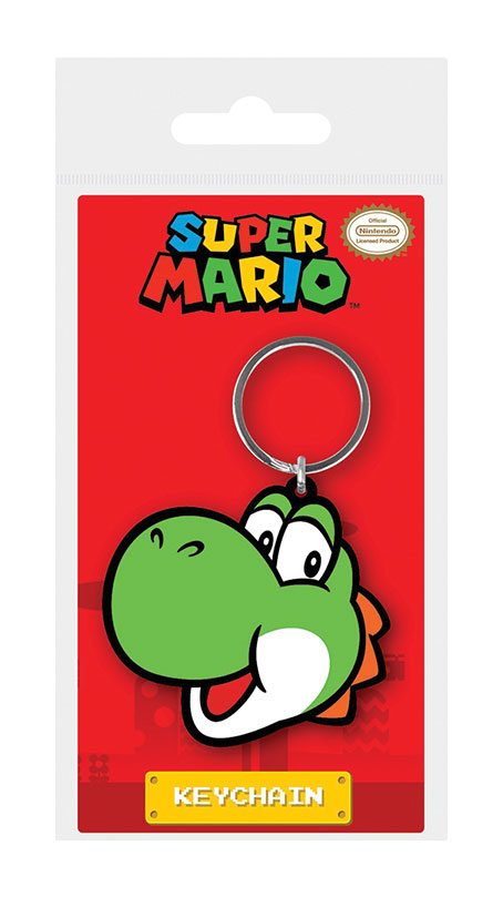 Super Mario Gummi-Schlüsselanhänger Yoshi 6 cm – Figurenwelt